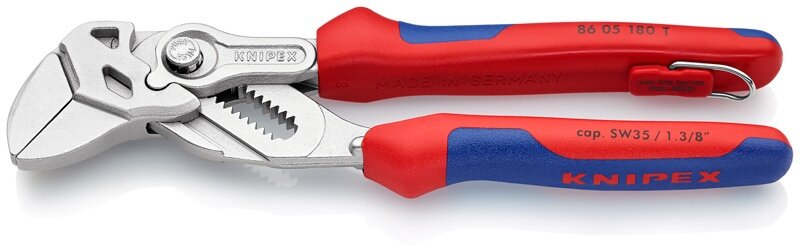 Клещи переставные-гаечный ключ KNIPEX KN-8605180TBK