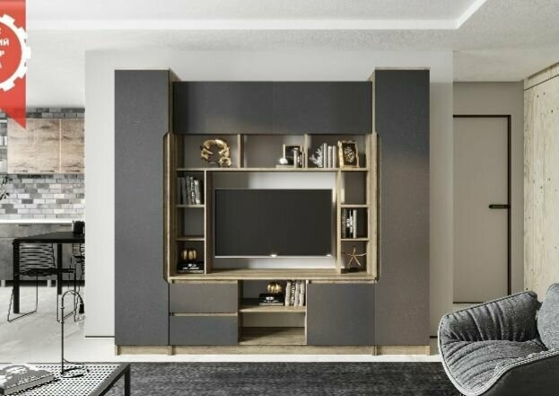 Гостиная Прайм 2.31м Дуб Каньон/M18