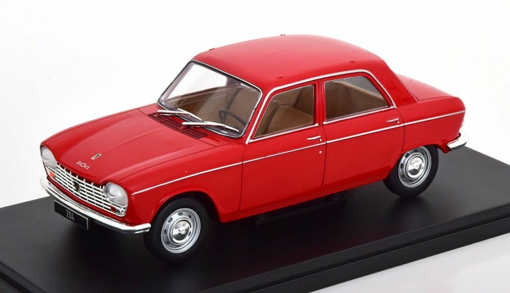PEUGEOT 204 1968 Red, масштабная модель коллекционная