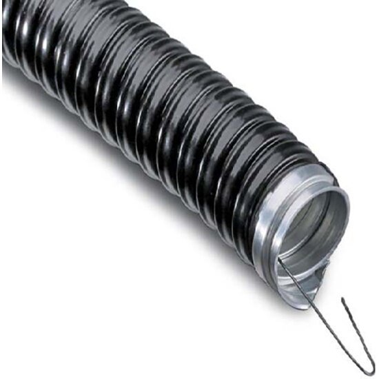 Металлорукав Rexant в ПВХ изоляции МРПИнг-50 с зондом, черный (бухта 20 м/уп.)