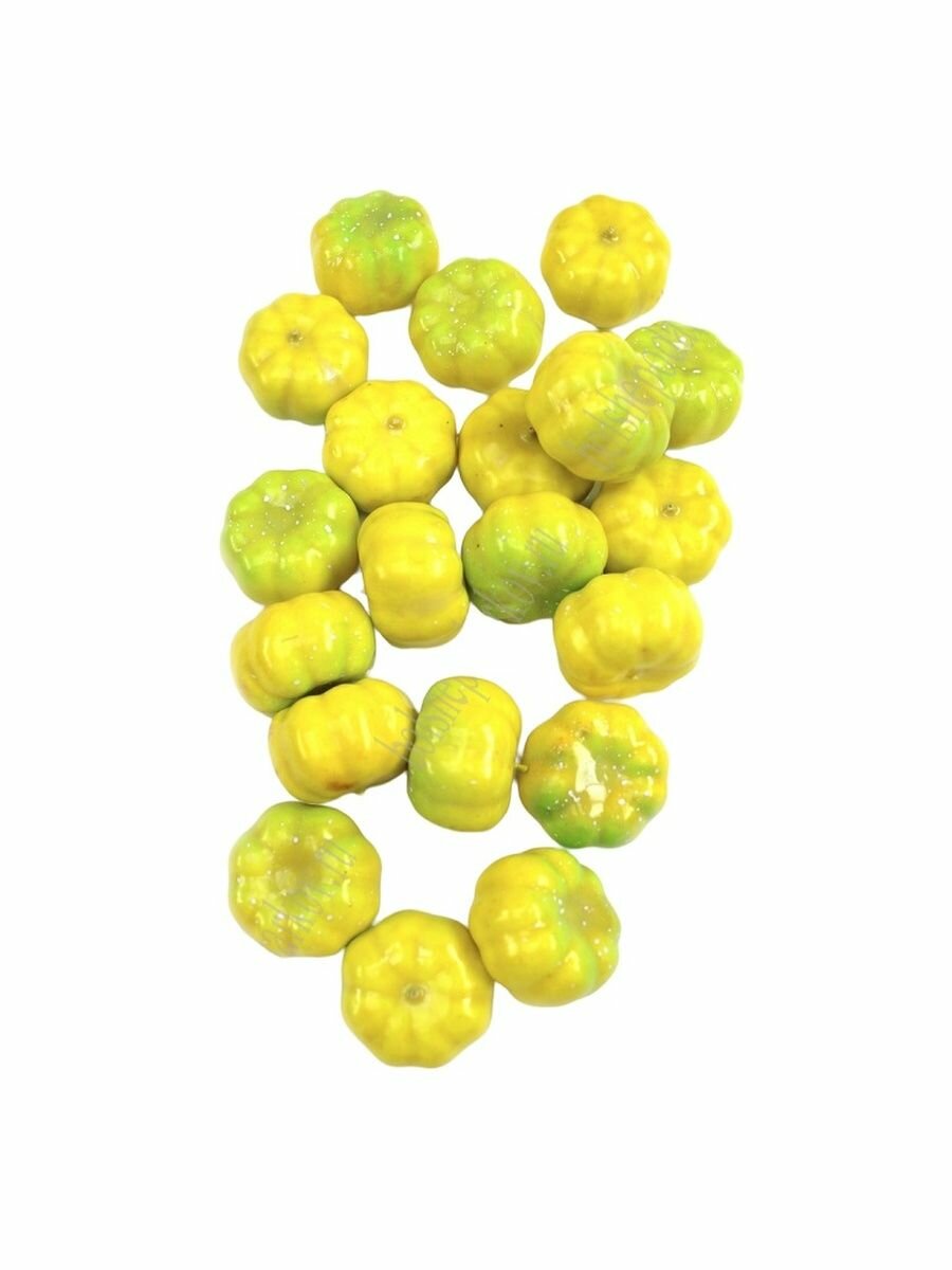 Набор муляжей Сфера "Лимонная тыква", для декора, для кухни, 10шт