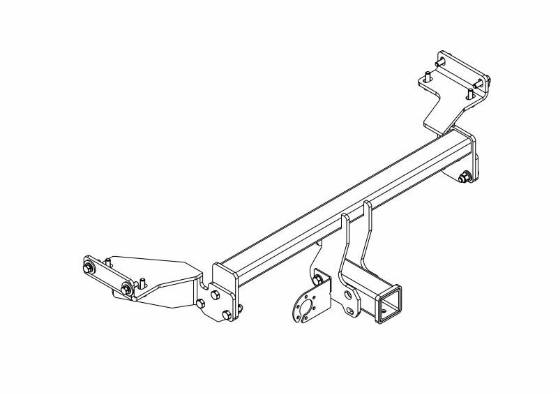 Фаркоп на KIA SPORTAGE IV под квадрат (2016-2018) (без электрики, паспорт/сертификат в комплекте) Автос. KI 32B