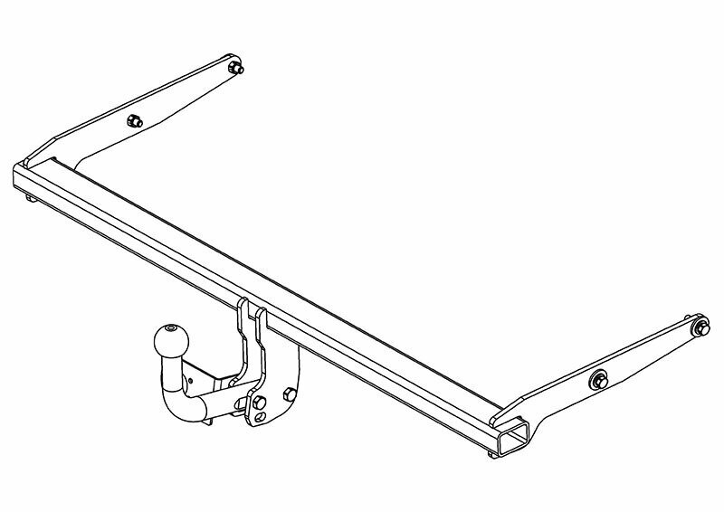 Фаркоп на MAZDA 5 (2007-2015) (без электрики, паспорт/сертификат в комплекте) Автос. MZ 02