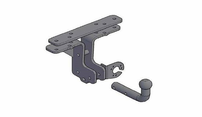 Фаркоп для NISSAN PATHFINDER 2005-2014 гв (3-е поколение)(без электрики) (паспорт и сертификат) Трейлер.7760