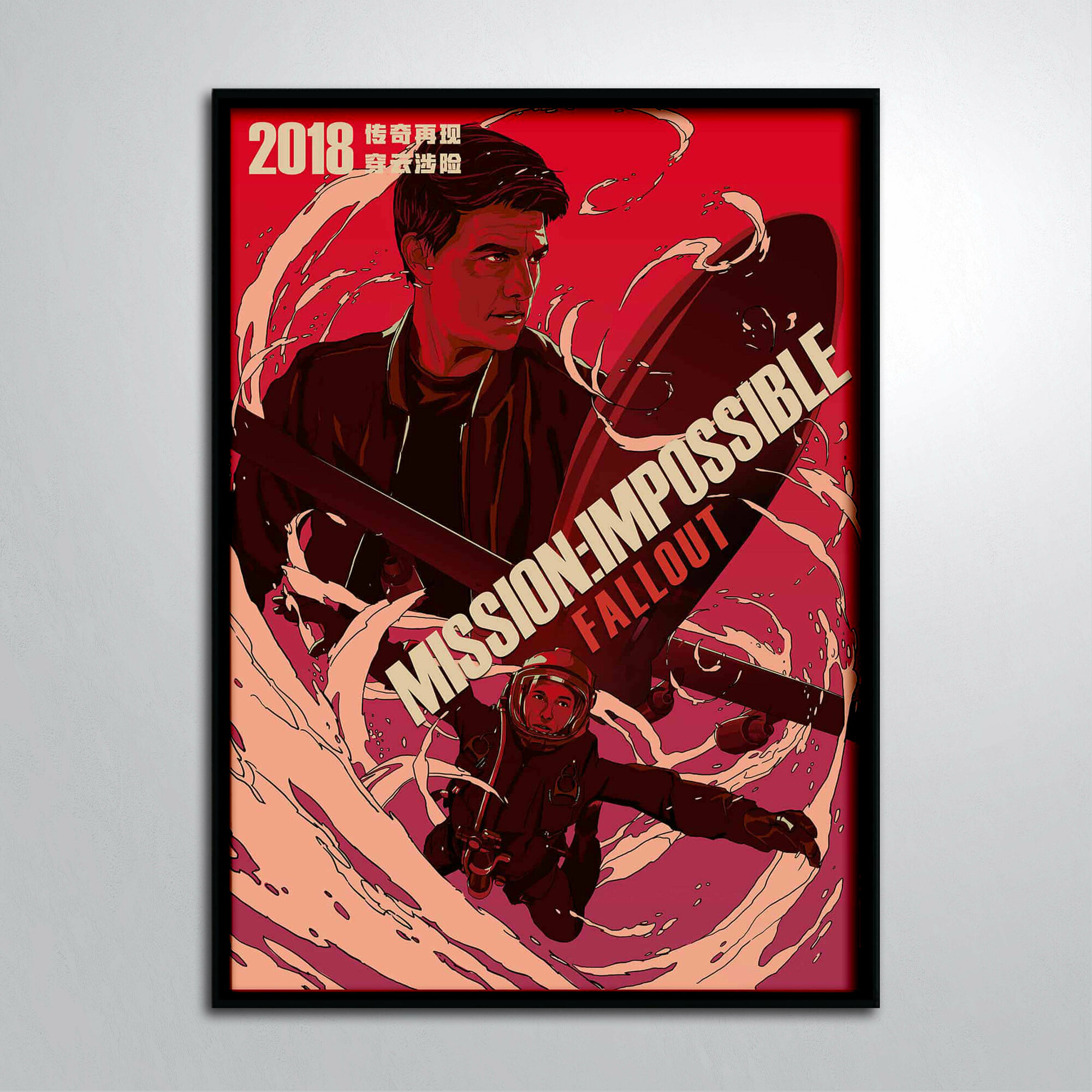 Постер без рамы/Миссия невыполнима Последствия Том Круз Арт Mission Impossible Fallout
