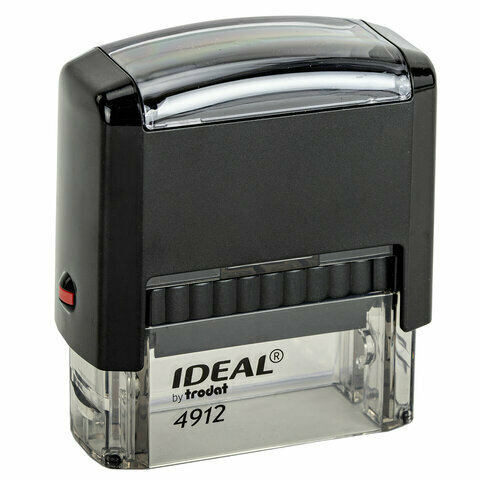 2 шт. Оснастка для штампа, размер оттиска 47х18 мм, синий, TRODAT IDEAL 4912 P2, подушка в комплекте, 125420