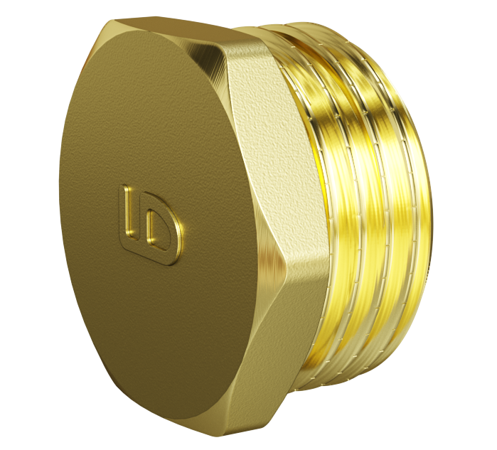 Пробка DN15 (1/2") НР латунь