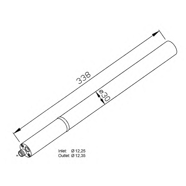 NRF 33211 (1K0298403 / 1K0298403A / 5C0298403) осушитель кондиционера VW Golf (Гольф) IV / Bora (Бора) / Skoda (Шкода)