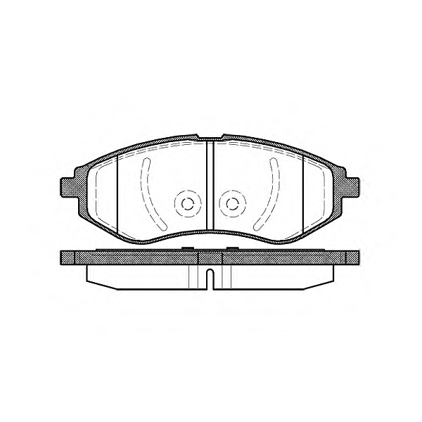 REMSA 0986.00 (0446505210 / 65396534 / 96534653) 986 00 d11129-01 колодки дисковые п.\ Daewoo (Дэу) kalos 1.2i / 1.4i 02