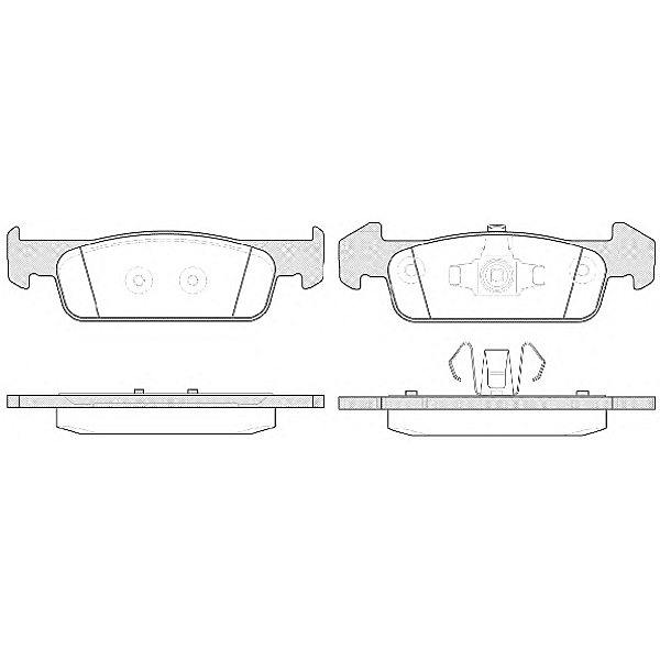 REMSA 1540.10 (410609646R) 1540 10 колодки дисковые передние\ dacia logan II / sandero II 1.2 / 1.5dci 12