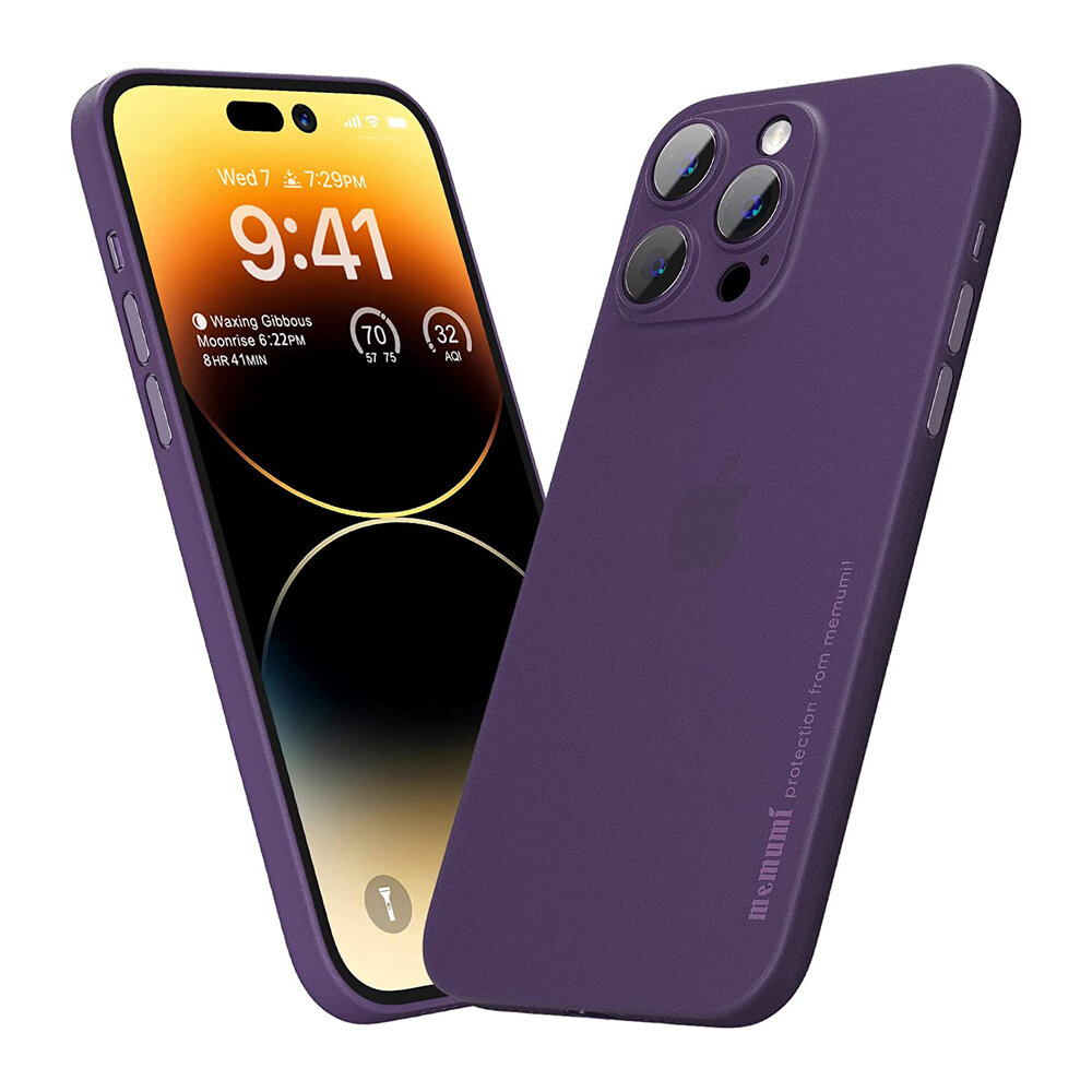 Чехол Memumi Ultra Slim 0.3 для iPhone 14 Pro Max фиолетовый