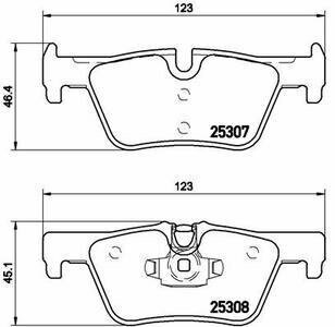 Колодки тормозные задние для BMW 1 F20 с 2010 года, 3 F30 с 2011 года, обеспечивают безопасность