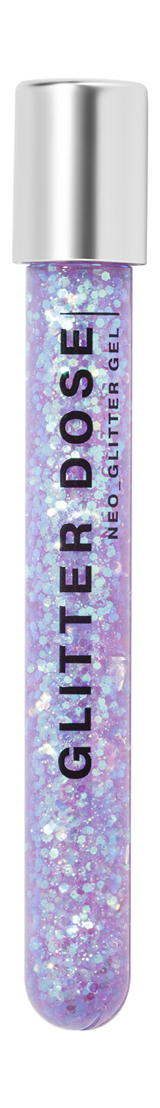 INFLUENCE BEAUTY Глиттер для лица Glitter Dose на гелевой основе, 6.5 мл, 06 Фиолетовый