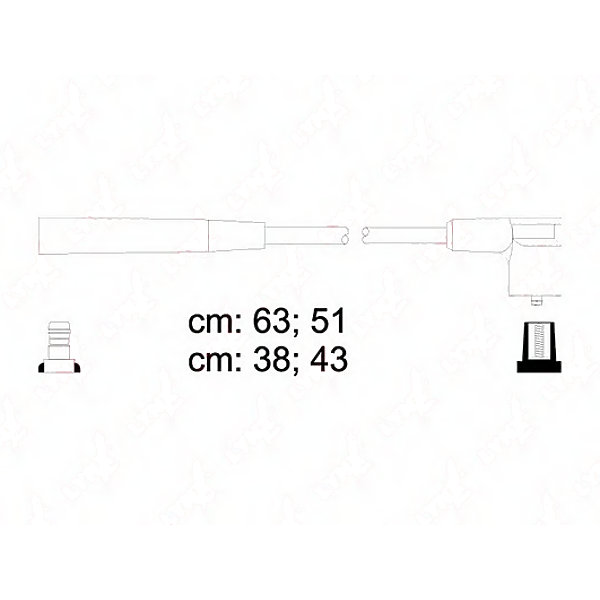 LYNXAUTO spe4610 (210833707080 / 21113707080 / 4943) провода высоковольтные Lada (Лада) 2108-10 8v инж / kalina