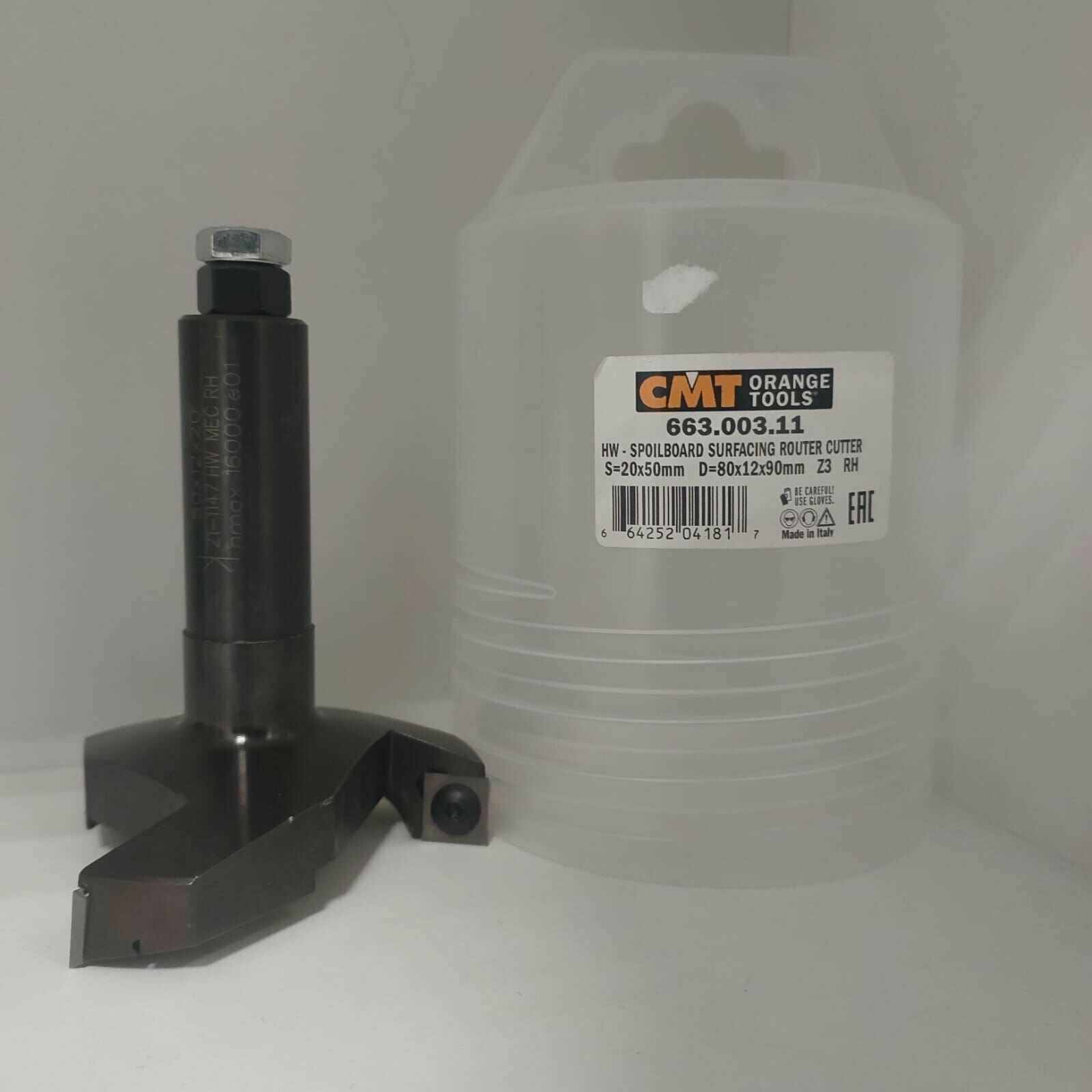 Фреза СМТ ( Италия) фуговальная со сменными ножами HM Z3 D80x12 S20 RH CMT 663.003.11
