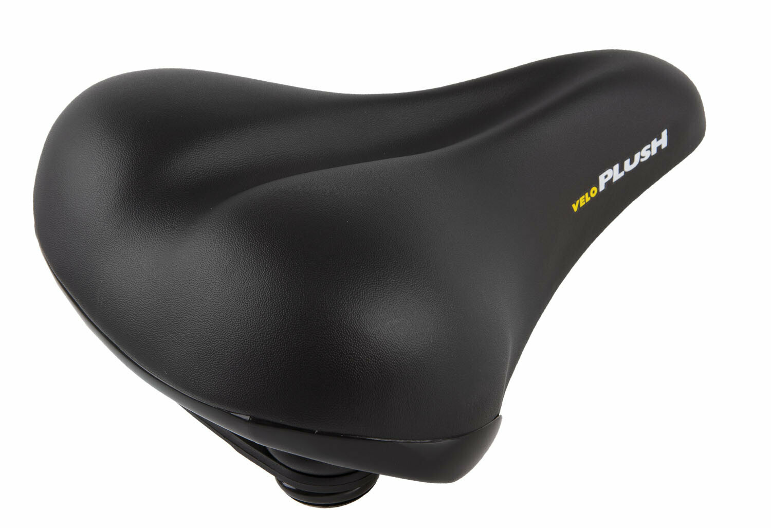Седло для велосипеда комфортное VELO ELASTO D2 264х220мм эластомерное специальный наполнитель D2, с закрытыми резиной пружинами, с боковой защитой 854г