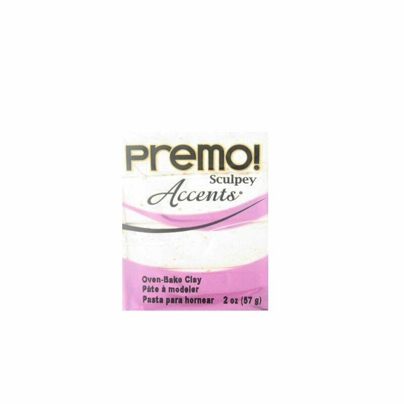 Sculpey Premo полимерная глина PE02 57 г 5061 белый гранит