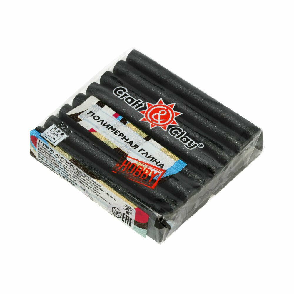 Craft and Clay полимерная глина CCH гламур 52 г 1502 Черный