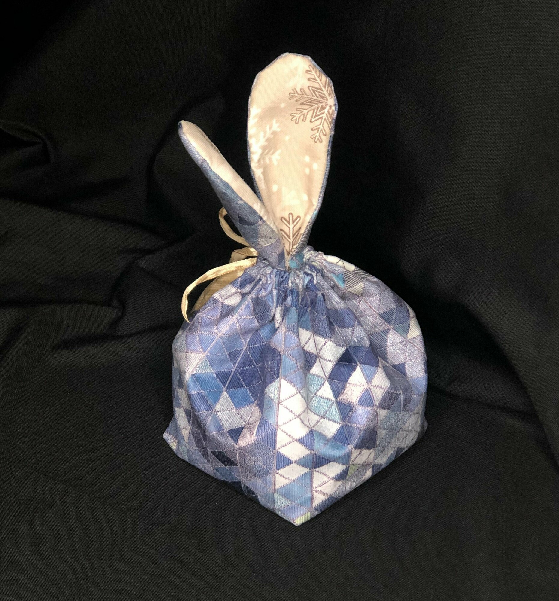 Подарочный мешок "Зайка" MotPro.brothers ,15х13х20, синий