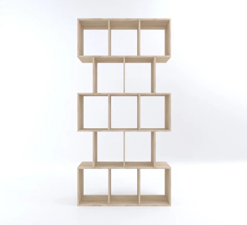 Стеллаж в стиле Лофт модель Терра 105Дуб сонома (ШхВхГ)105х180х35 см.