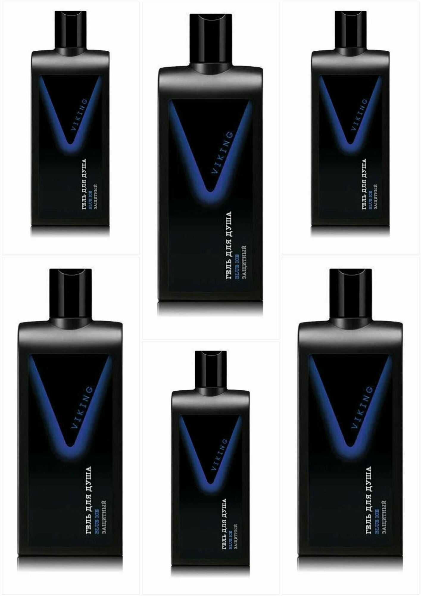 Viking Гель для душа Blue Ice Защитный, 300 мл, 6 штук