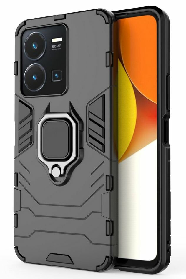 Чехол противоударный для Vivo V25 5G и V25e / Виво В25 5G и В25е (Черный)