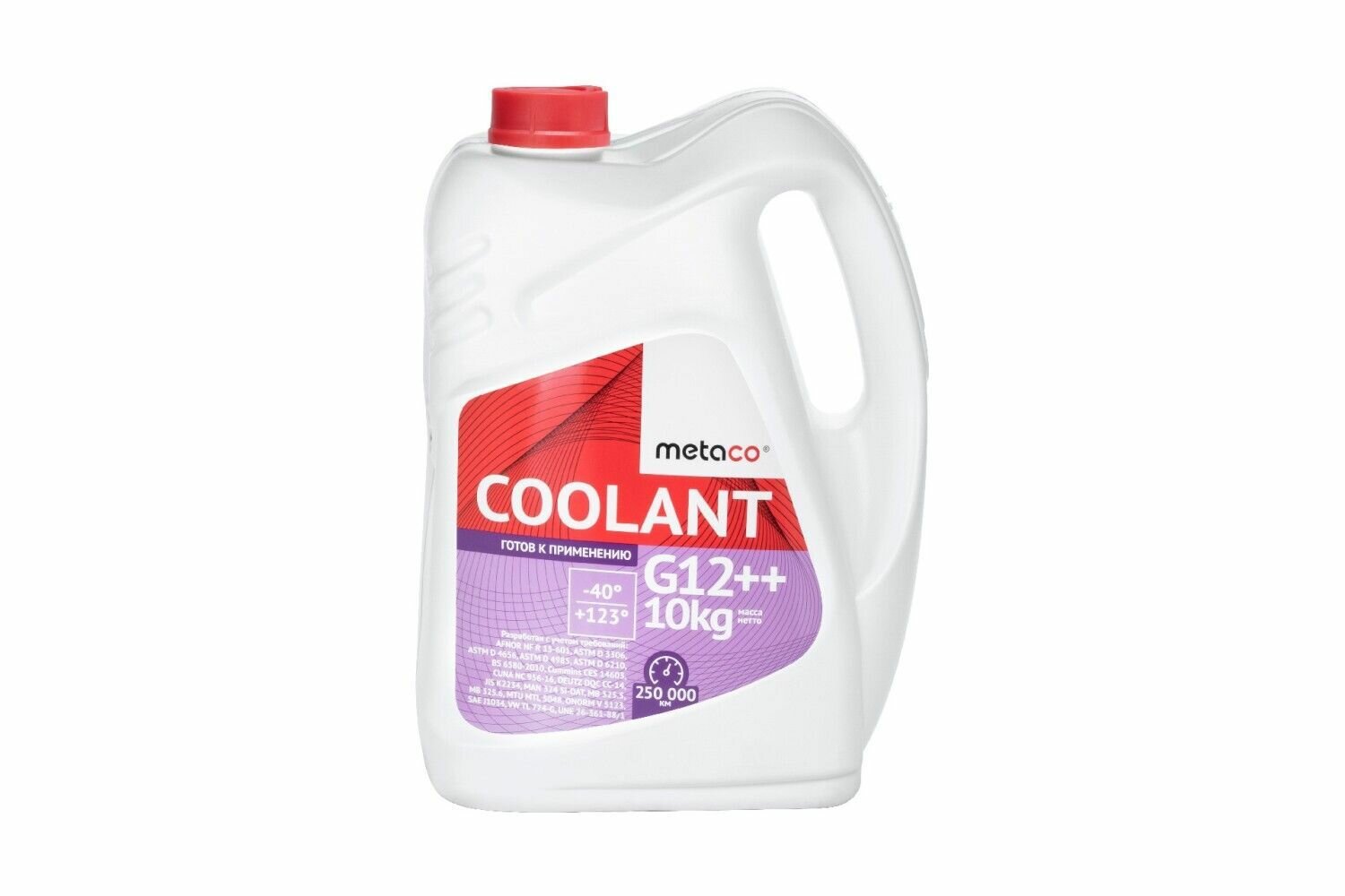 Антифриз METACO COOLANT G12 ++ -40 10 KG готовый METACO арт. 998-14030