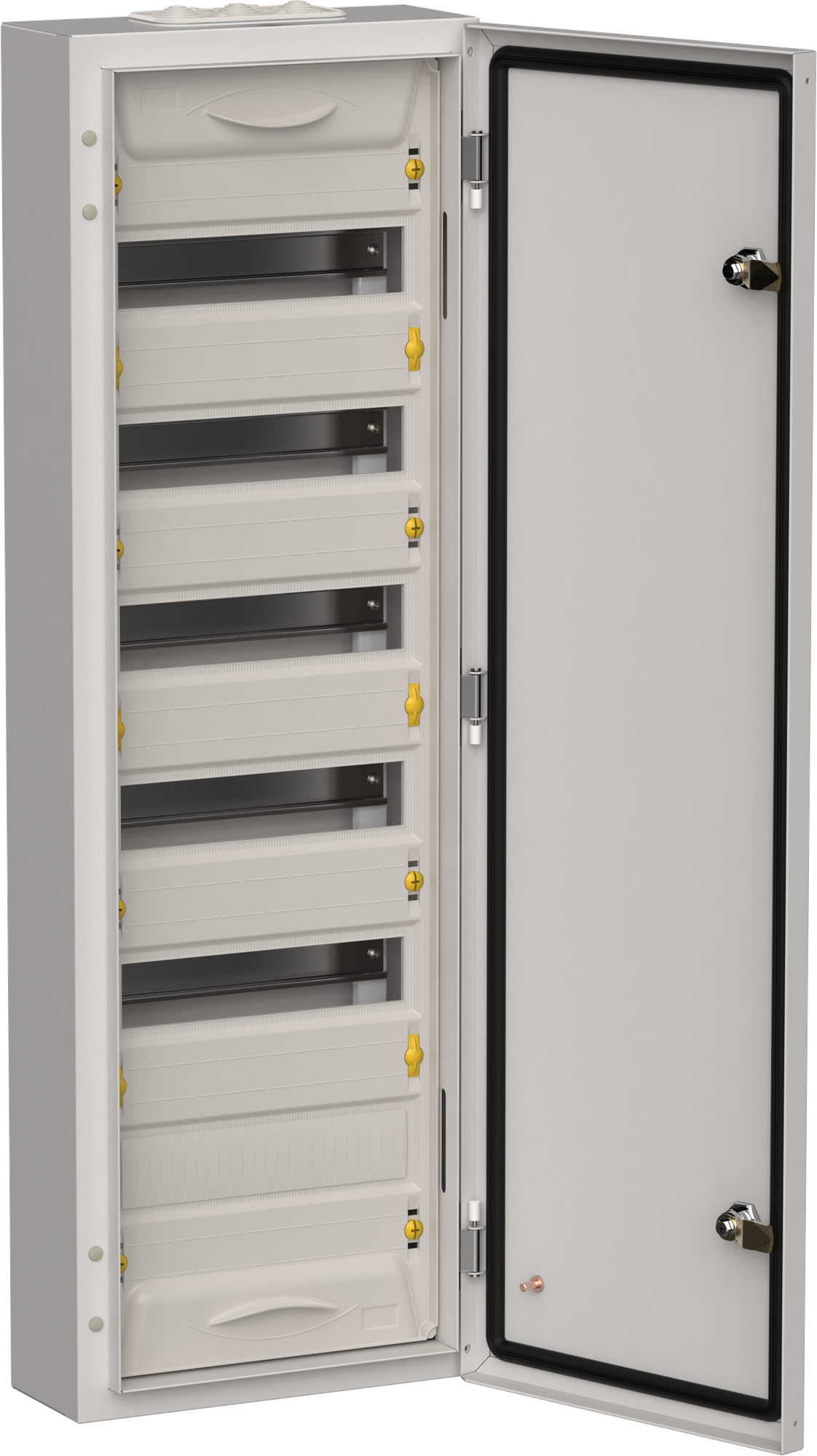 Щит распределительный IEK TITAN 5 ЩРн-72, 1х72, 960х310х140мм, IP54, металл, навесной, серый, одна дверь