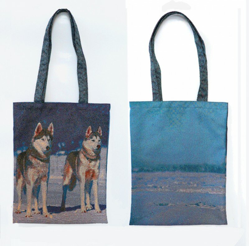 Сумка шоппер  хаски