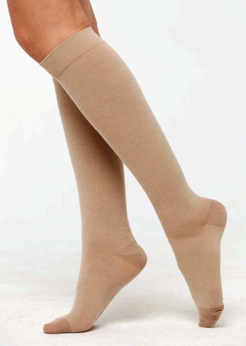 Артикул – ГМ2(п)-К Гольфы компрессионные II класс компр кругловязаные с закрытым мыском ЧККВ раз 1