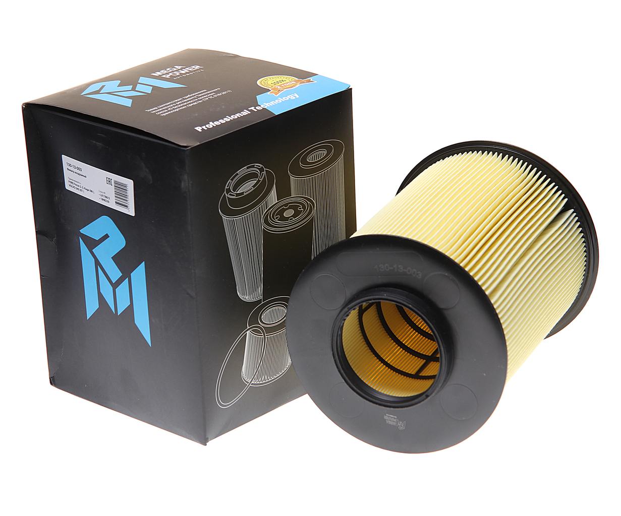 Фильтр воздушный FORD Focus 2,3, Kuga (08-) VOLVO S40 (07-) (круглый) MEGAPOWER