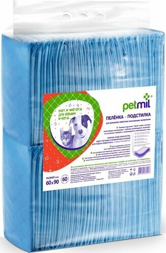 Petmil Пеленка впитывающая одноразовая 60*90*60шт