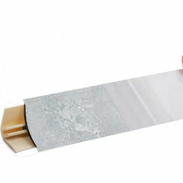 Плинтус для столешницы Korner LB15 с кабель-каналом мягкий край 15х15x3000мм ПВХ