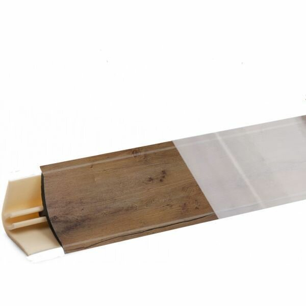 Плинтус для столешницы Korner LB15 с кабель-каналом мягкий край 15х15x3000мм ПВХ