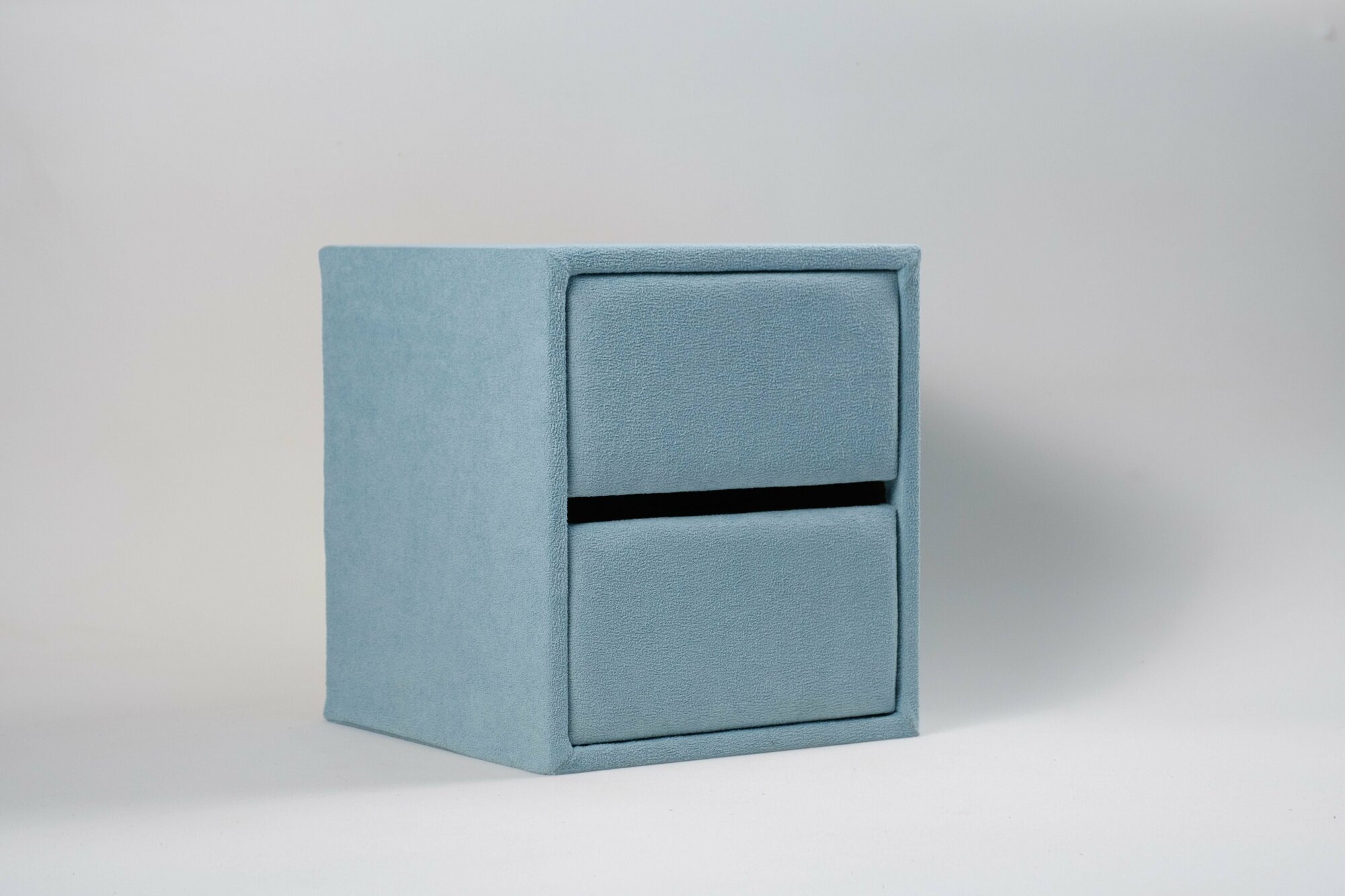 Тумба прикроватная VIERO, 40 см x 45 см x 40 см, с выдвижными ящиками, мягкая обивка