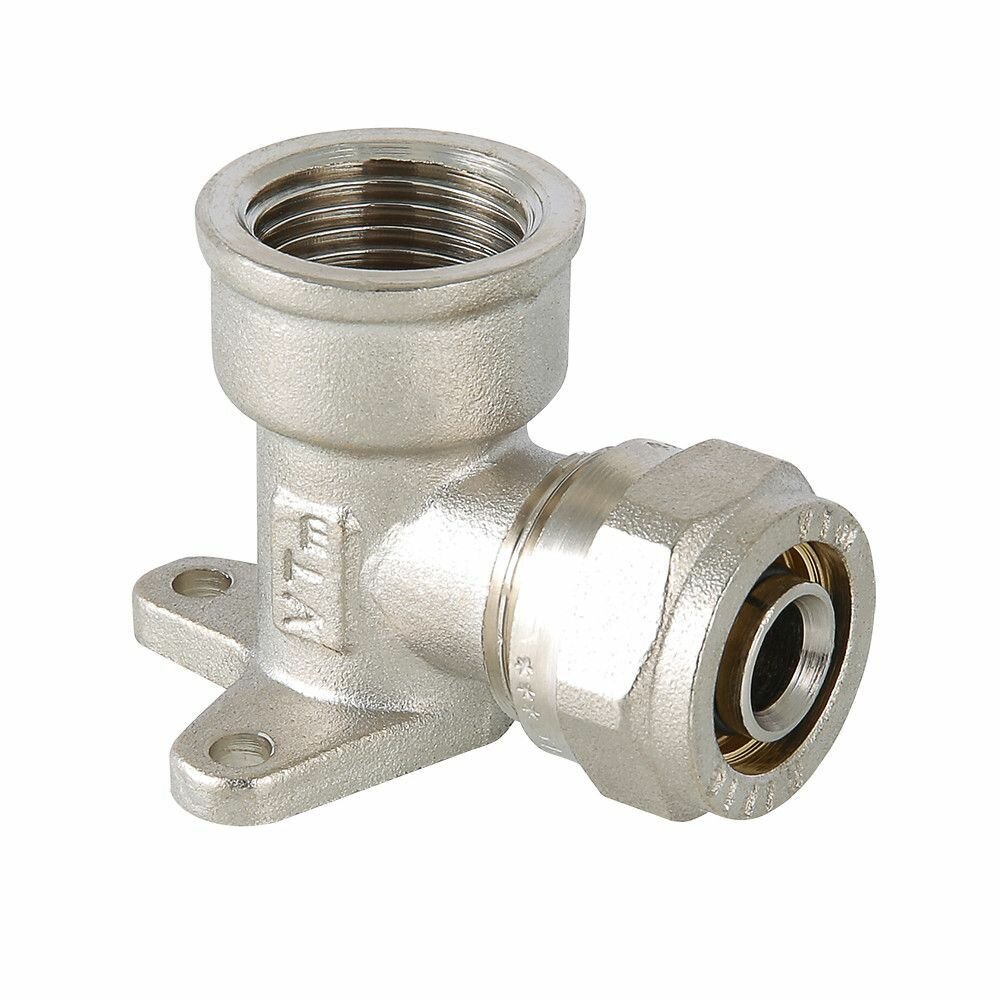 МП Угольник с креплением 20х1/2" ВР обжим VTm.354 VALTEC
