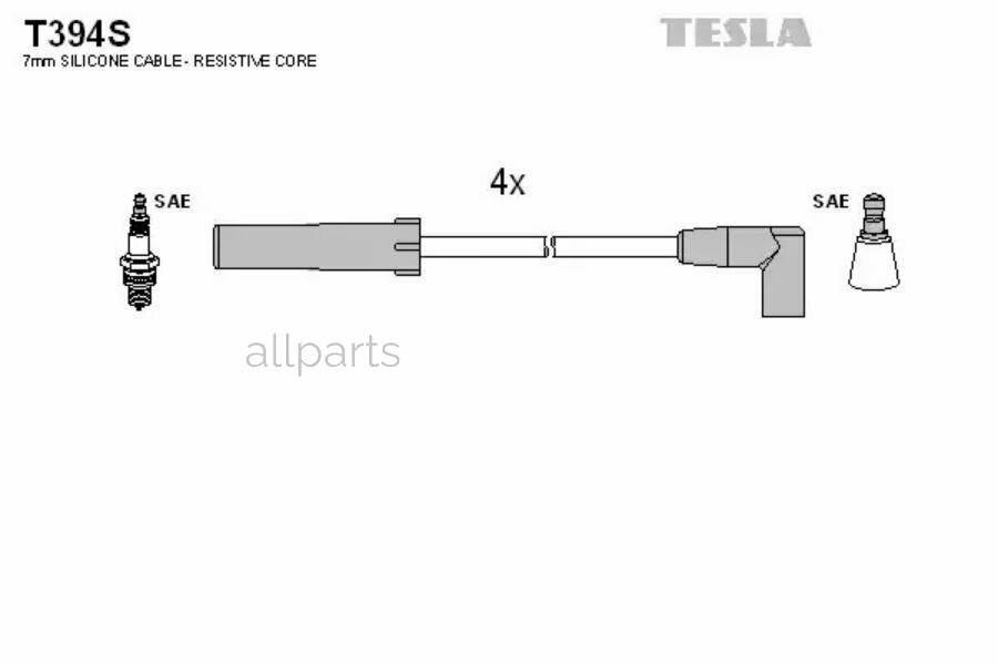 TESLA T394S комплект проводов высоковольтных!\ ВАЗ 2121/21213/21214/2131/NIVA 86