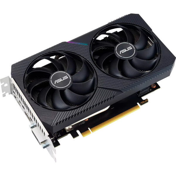 Видеокарта ASUS GeForce RTX 3050 Dual V2 OC Edition, 8 GB GDDR6, 128 bit, DVI-D, DisplayPort, HDMI, GPU 1552 MHz