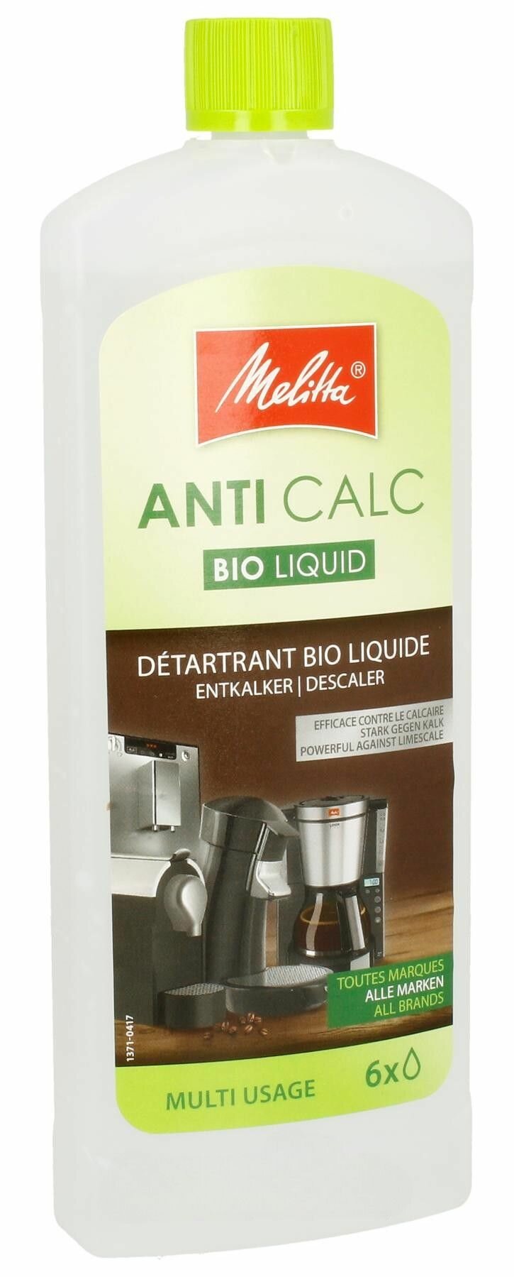Жидкость Anti-Сalc Bio 250ml для удаления накипи кофемашины Melitta 6761119