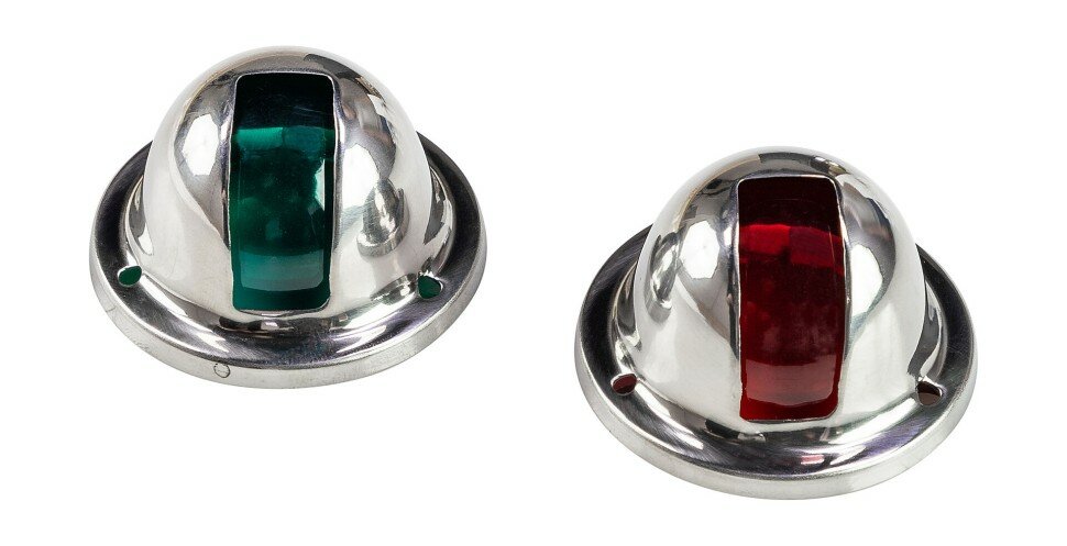 Огни ходовые, нержавеющий корпус, комплект (Москва)