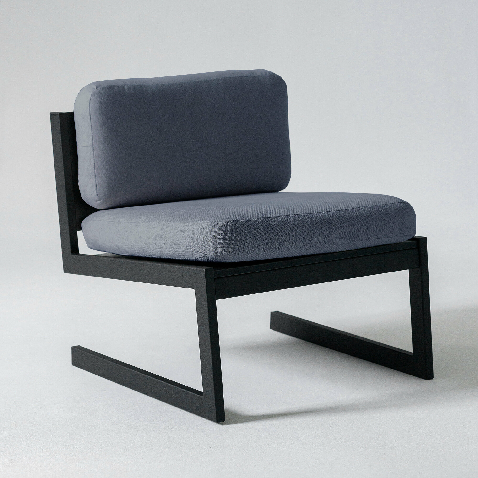 Кресло лофт Bengal 65х72х70 см, обивка: велюр, цвет: омега 32, на кухню, в офис, в прихожую, на балкон, в кафе, в салон красоты, прямой