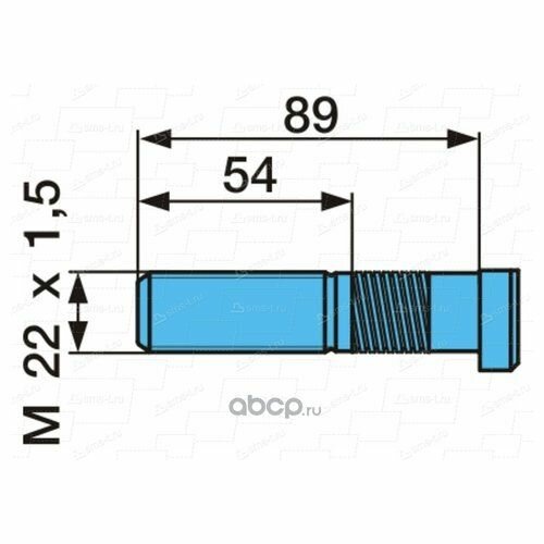 Болт крепления колеса Bpw 0329633141