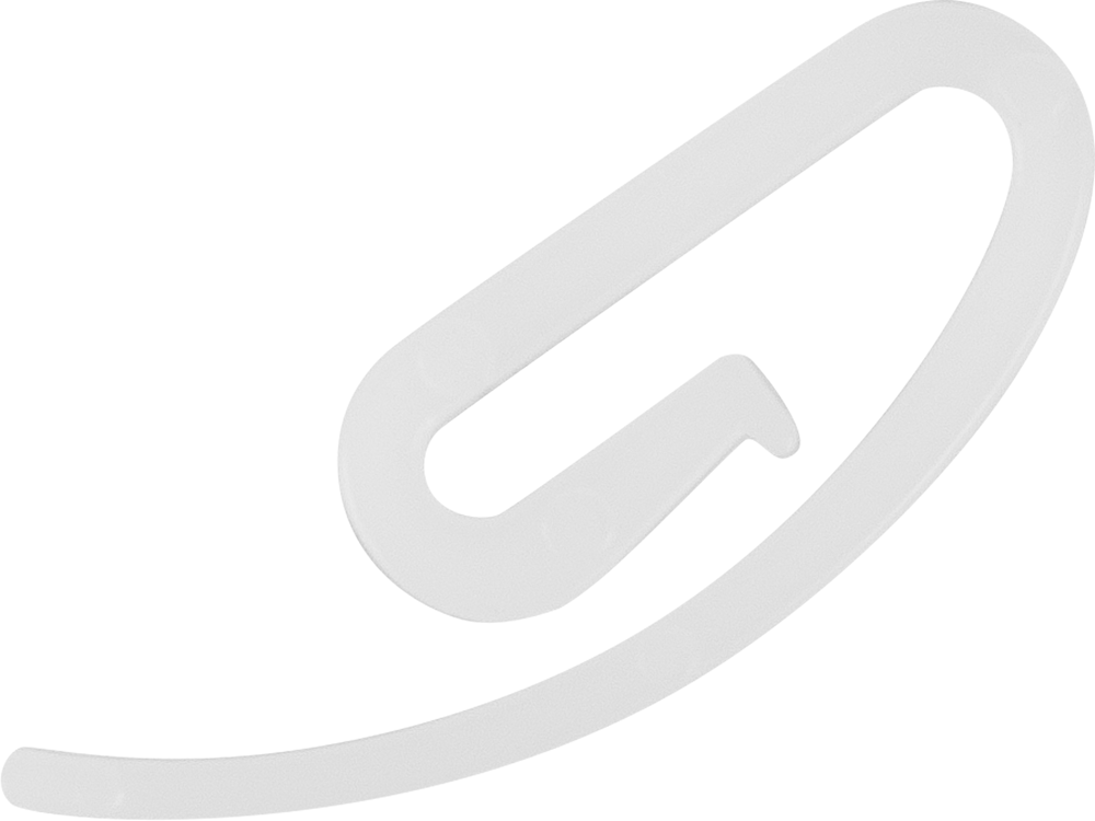 Крючок-улитка для штор Квадро на алюминиевый потолочный карниз цвет белый 20 шт.