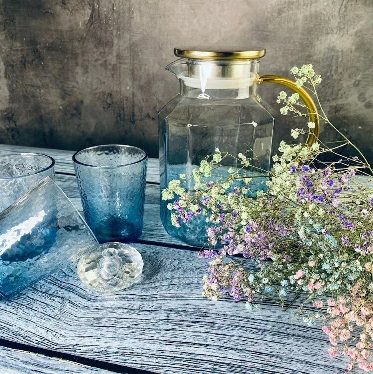 Набор графин 1800мл и 6 стаканов 260мл Стекло 200-042 118-200-042