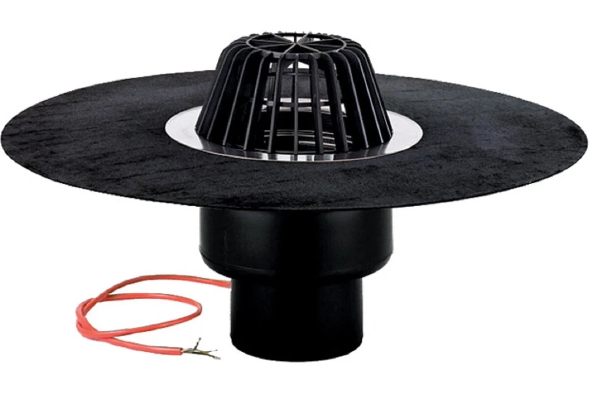 HL Кровельная воронка с электроподогревом, с гидроизоляционным полимербитумным полотном, DN110 HL 62.1H/1