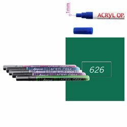 Зеленый темный. Акриловый маркер DARWI Acryl Opak 1мм