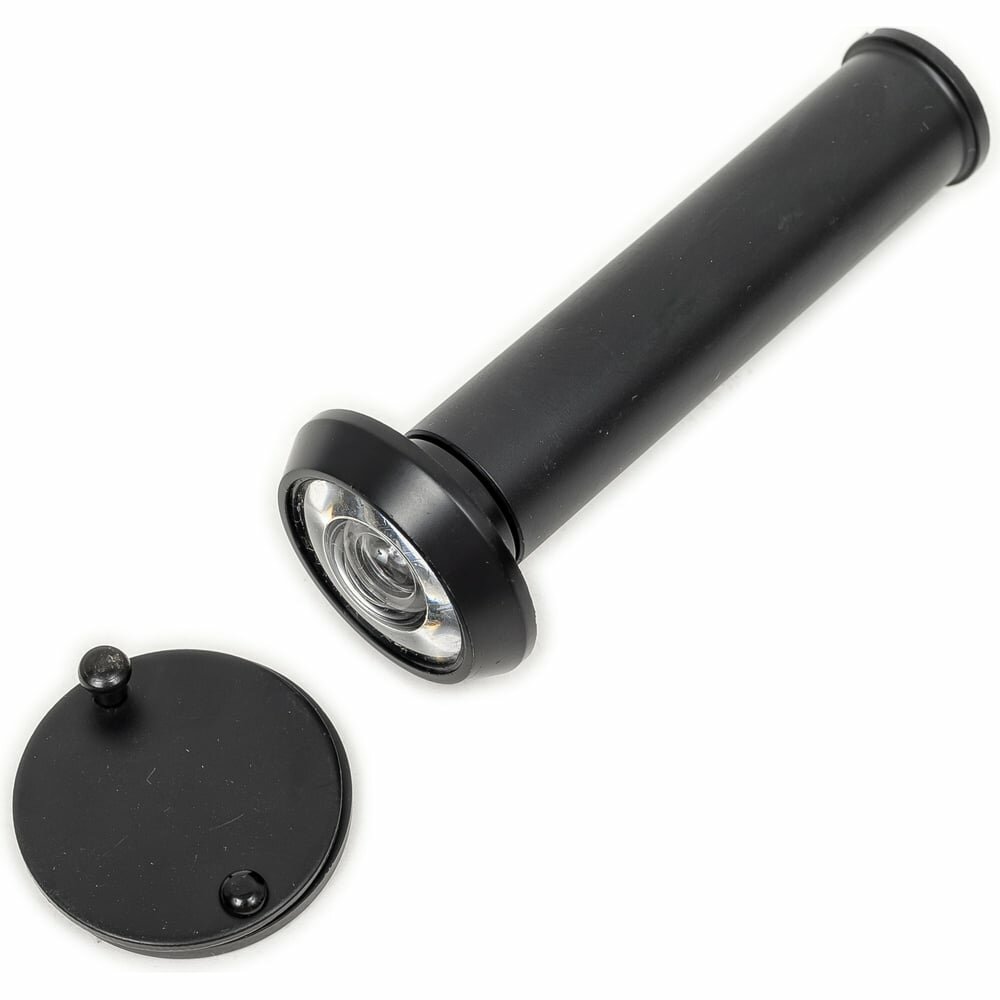 Дверной глазок FUARO оптика пластик DV 4/130-70/Z/HD (VIEWER 4 DVZ) BL черный (подвес) 43495 для установки в