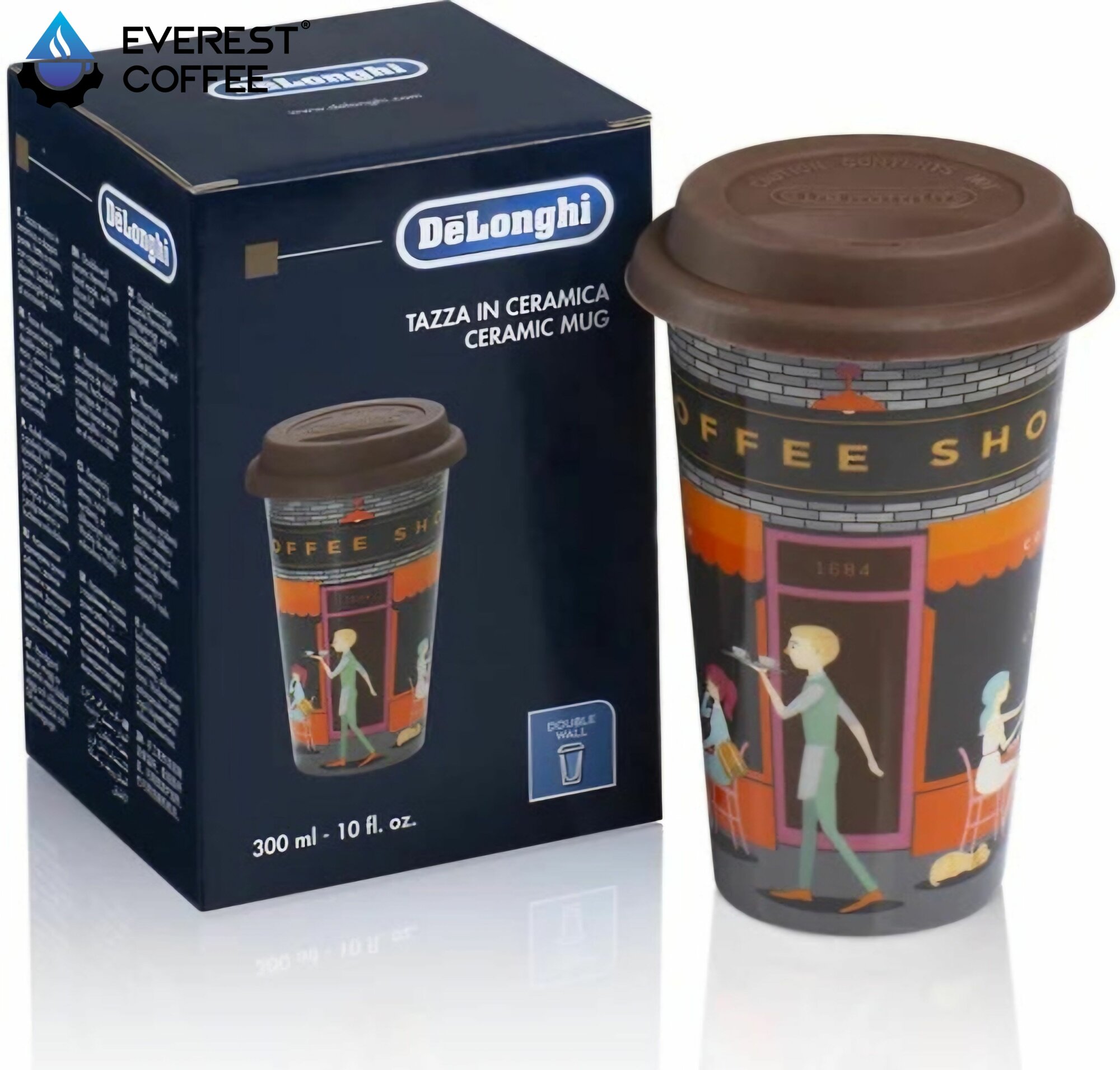 Термокружка Delonghi керамическая 300мл