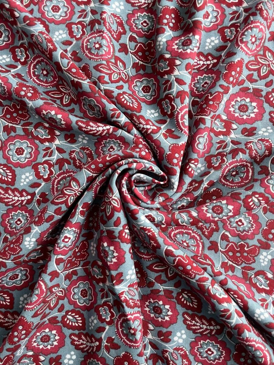 Ткань Вискозный твил, 100% вискоза, ширина 150 см, 1 м