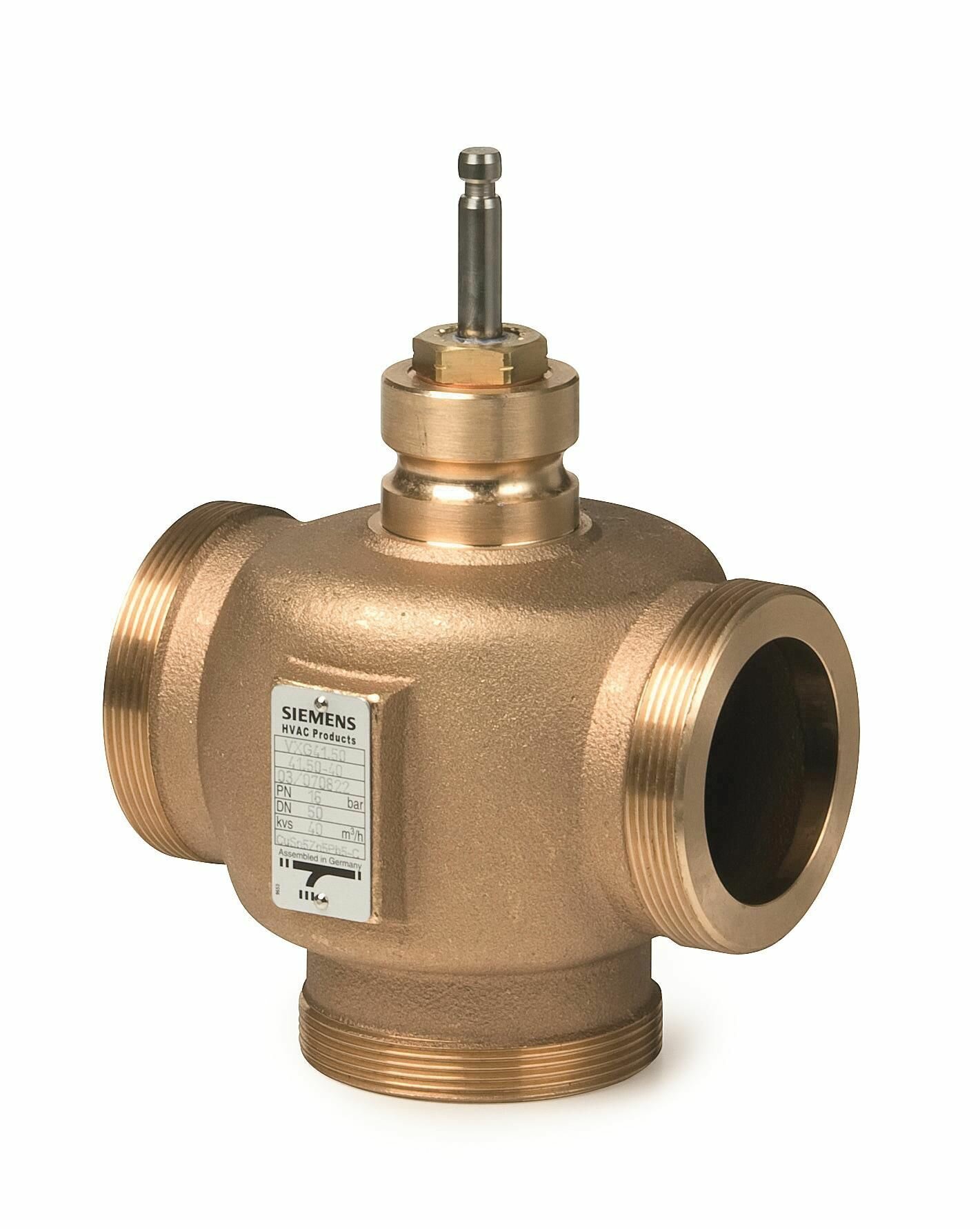 Клапан с наружной резьбой SIEMENS VXG41.25